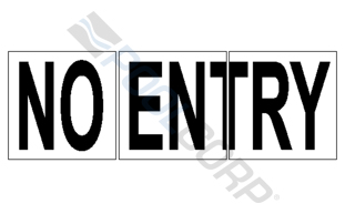 POOL360 | 5" Smooth 3 Tiles NO DIVING Depth Marker