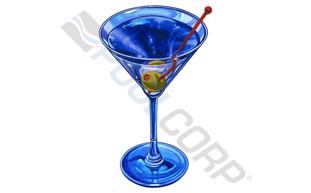 POOL360 | 8" x 5" Martini Drink Mosaic Pool Tile