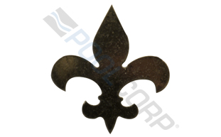 POOL360 | 3 1/2" x 3 1/2" Black Tribal Fleur De Lis Pool Step Marker 3 Pack