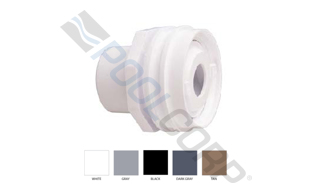 POOL360 | Black Flush Mount Return Fitting with 3/4" Eye