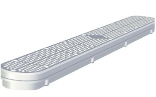 POOL360 | 32" Tan Channel Main Drain Cover with Frame