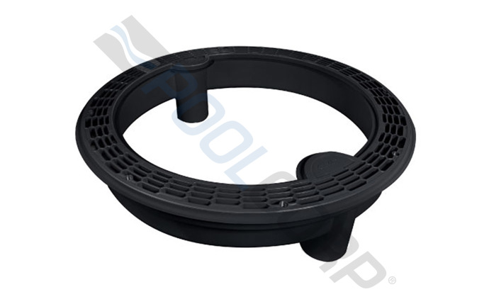 POOL360 | 20" Black Round Unblockable Complete Ring Drain with Sump