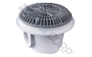 POOL360 | 8" Gray Galaxy™ Gunite Main Drain with Cover