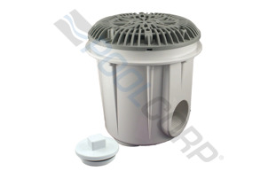 POOL360 | Gray Galaxy™ Gunite Deep Body Main Drain with Cover