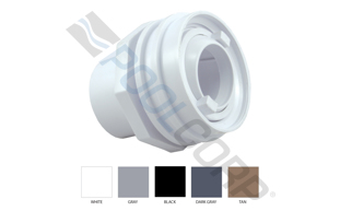 POOL360 | Black Flush Mount Return and Plaster Cap