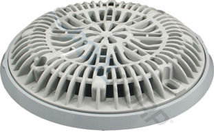 POOL360 | White Galaxy™ Gunite Main Drain Lid and Frame
