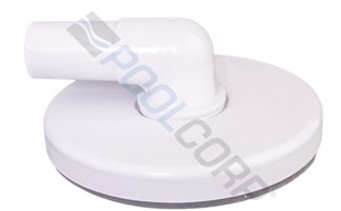 POOL360 | 1.5" x 1.5" White 90 Degree Skimmer Vacuum Plate