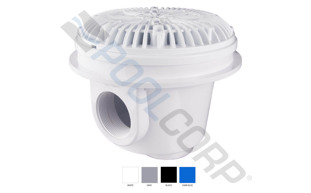 POOL360 | 8" White Vinyl Main Drain with Galaxy™ Cover