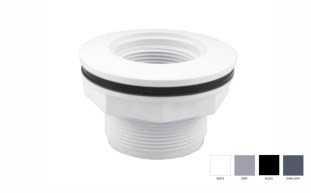 POOL360 | 1.5" FIP Black Vinyl Wall Return Fitting