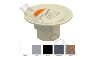 POOL360 | 2" Socket Black Adjustable Floor Inlet Fitting with 1-1/2 ...