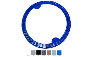 POOL360 | 20" Gray Round Unblockable Ring Drain Cover with Screws