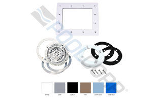POOL360 | Light Blue Vinyl Pool Standard Mouth Complete Fitting and ...