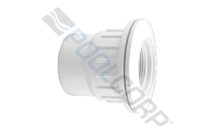 POOL360 | 1-1/2" Socket x 2" Spigot White Fiberglass Pool Wall Return ...