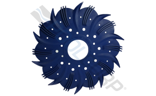 POOL360 | CleanPro BDA Cleaner Finned Disk; Blue