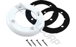 POOL360 | White Vinyl Pool Wall Return Faceplate Kit with Screws