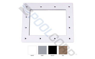 POOL360 | 8-1/2" x 10-3/4" Tan Vinyl Pool Standard Skimmer Faceplate