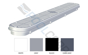 POOL360 | Gray Cover and Frame for 32" Channel Main Drain