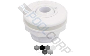 POOL360 | 1.5" White Spa Master™ Long Directional Wall Fitting