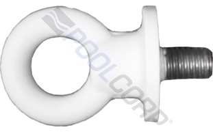 POOL360 | V/L Rope Eye Male Rec Eye W/Bolt, WH