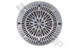 POOL360 | 8" Gray Galaxy™ Drain Cover JZ-Style Fitting with Screw Kit