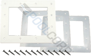 POOL360 | White Skimmer Vinyl Faceplate Regular Builder Kit