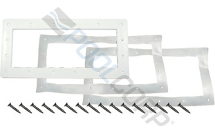 POOL360 | White Wide Mouth Skimmer Faceplate Builder Kit