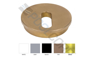 POOL360 | Brass Round Deck Jet Cover