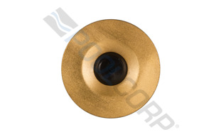 POOL360 | Brass/Black Round Face Flangeless Multi-Nozzle Adjstable Deck ...