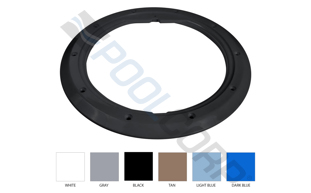 POOL360 | Black Vinyl Pool Front Faceplate Light Frame