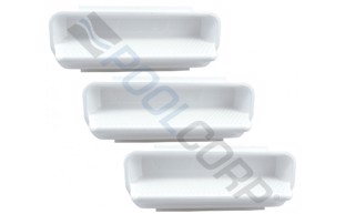 POOL360 | 15" x 6" x 6" White 3" Deep In-Pool Wall Steps Set of 3