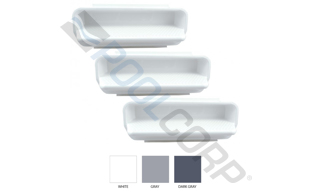 POOL360 | 15" x 6" x 6" Dark Gray 3" Deep In Pool Wall Steps Set of 3