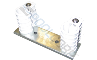 POOL360 | 8" Anchor Plate with Two 4" Anchor Sockets