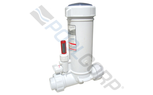 POOL360 | PowerClean® Tab Ultra In-Line Chlorinator with Clear Glass Lid