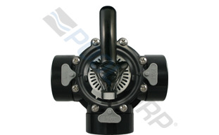 POOL360 | 2" Socket x 2-1/2" Spigot Black Hydroseal™ 3-Way Diverter Valve