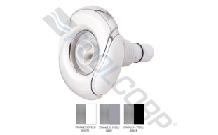 POOL360 | 2" Stainless Steel/Gray Spa Master™ Vortex Jet Internal