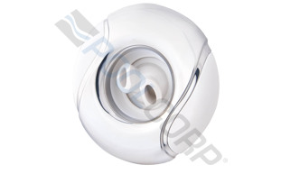 POOL360 | 2" Stainless Steel/White Spa Master™ Double Roto Jet Internal
