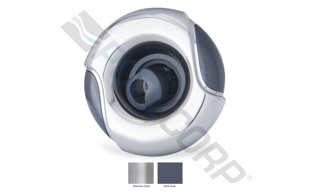 POOL360 | 3" Stainless Steel/Dark Gray Typhoon Roto Jet Internals