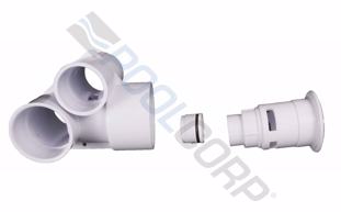 POOL360 | 2" Gray Gunite Mini Directional Spa Jet Assembly