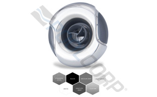 POOL360 | 3-5/16" Stainless Steel/Dark Gray Typhoon VTX Jet Internals