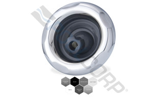 POOL360 | 5" Stainless Steel/Dark Gray Typhoon Roto Jet Internals