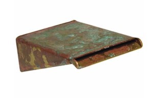 POOL360 | 18" Copper Straight Closed Scupper