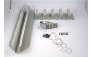 POOL360 | 20" x 40" Vinyl Liner Coping Clip-on Kit Rounded Edge