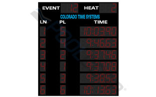 POOL360 | 6-Lane Otter Scoreboard for Swimming