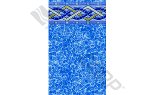 POOL360 | 24' Round 54" Brighton Prism Above Ground EZ-Bead Vinyl Pool ...