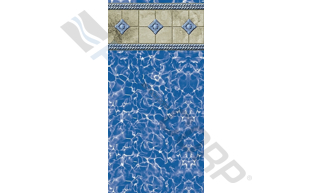 POOL360 | 12 ft x 18 ft Oval 52 Inch Above Ground EZ-Bead Liner