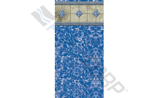 POOL360 | 15 ft x 24 ft Oval 54 Inch Above Ground EZ-Bead Liner