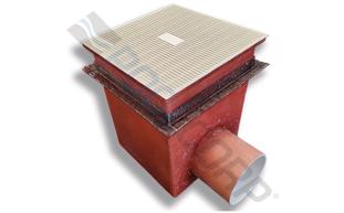 POOL360 | 24" x 24" x 30" Fiberglass Sump & Grate with 6" SCH80 Female ...