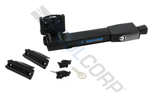 POOL360 | 12" Black Magnalatch® Series 3 Vertical Pull Magnetic Gate Latch