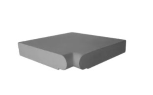 POOL360 | 13" x 13" Tan Bullnose Inside Corner Coping