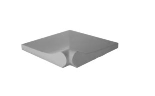 POOL360 | 13" x 13" White Safety Grip Inside Corner Coping